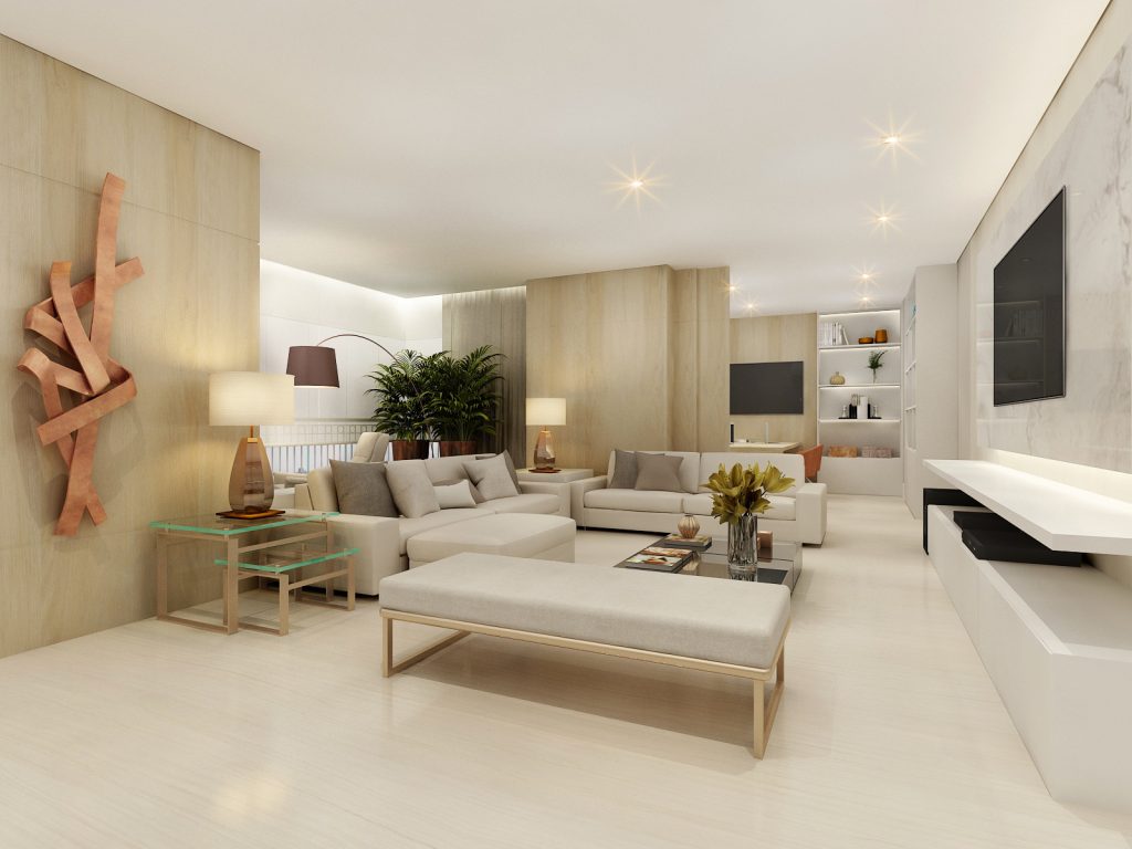 Altura ideal para a TV - Liliana Zenaro Interiores