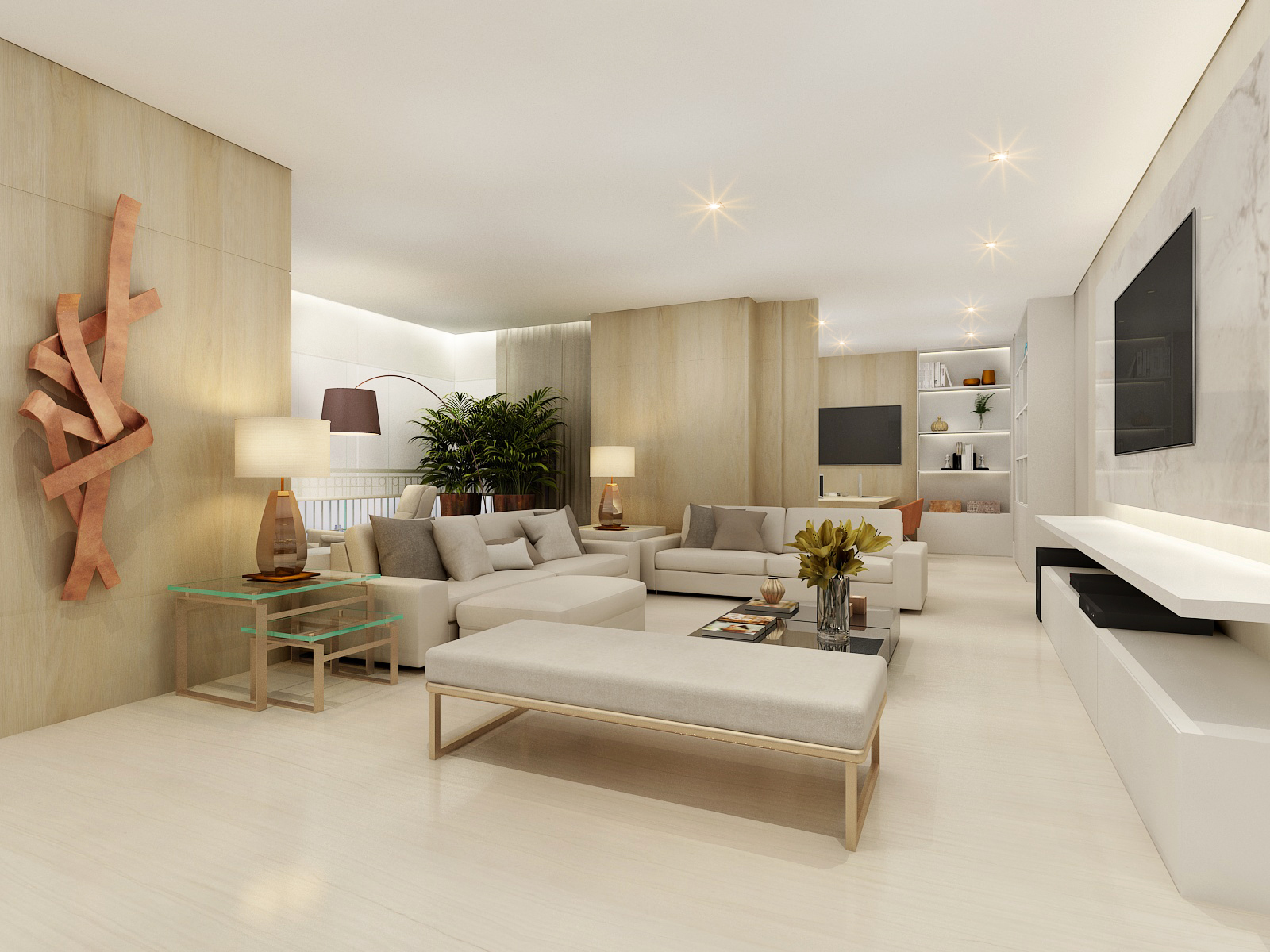 Altura ideal para a TV - Liliana Zenaro Interiores