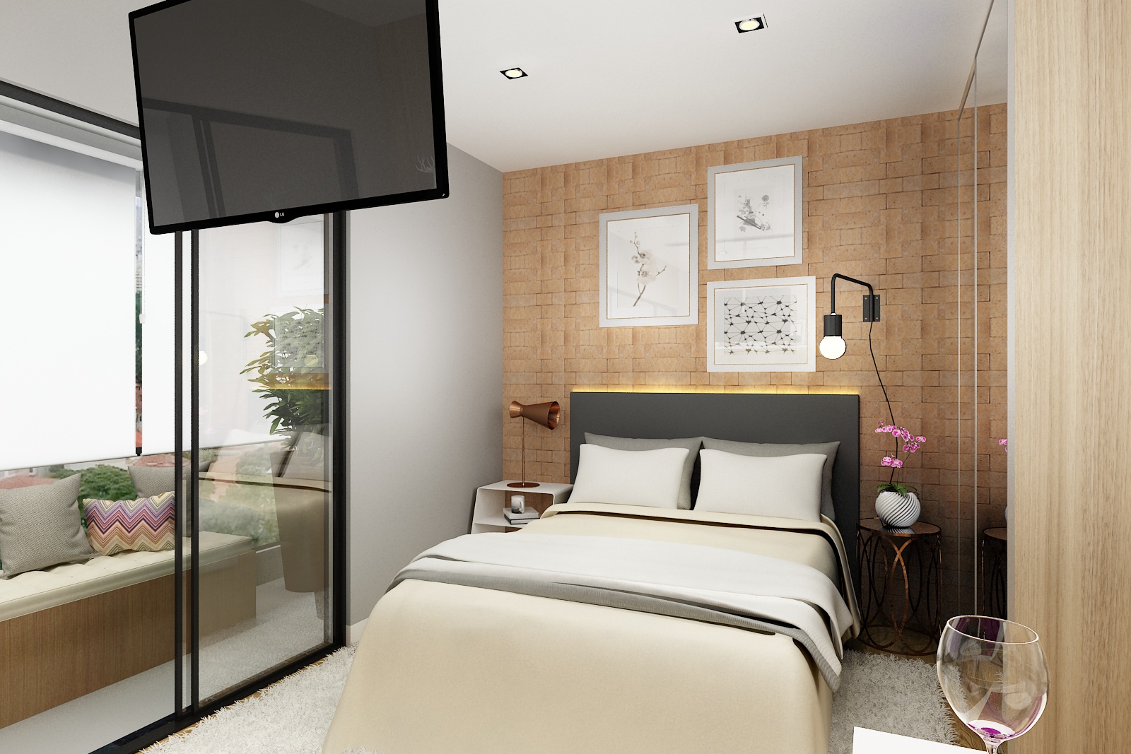 Decoração de studio - Liliana Zenaro Interiores