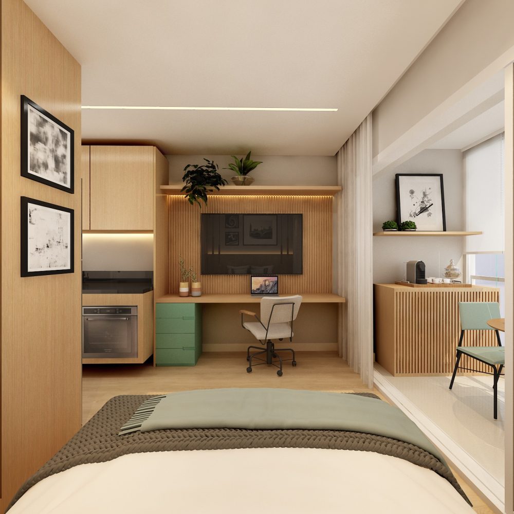 Decoração de studio - Liliana Zenaro Interiores